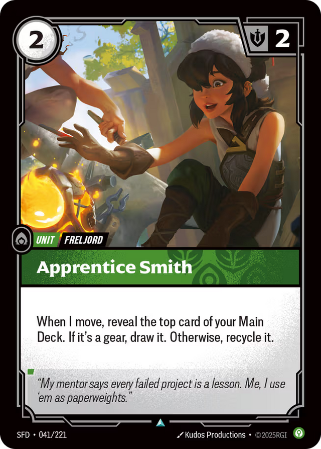 Riftbound: League of Legends TCG Spiritforged 041/221 Apprentice Smith ...