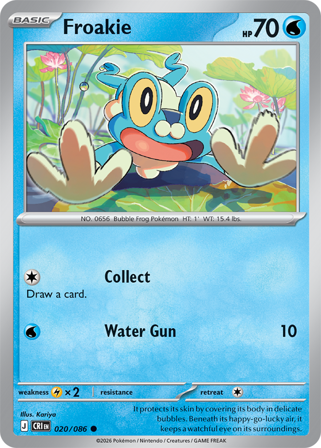 Mega Evolution - Chaos Rising 020/086 Froakie Reverse Holo – Hodges ...