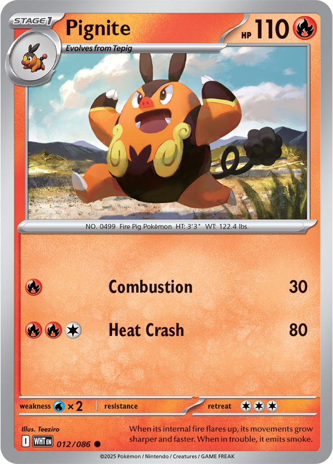 Scarlet & Violet White Flare 012/086 Pignite – Hodges Trading Cards Limited