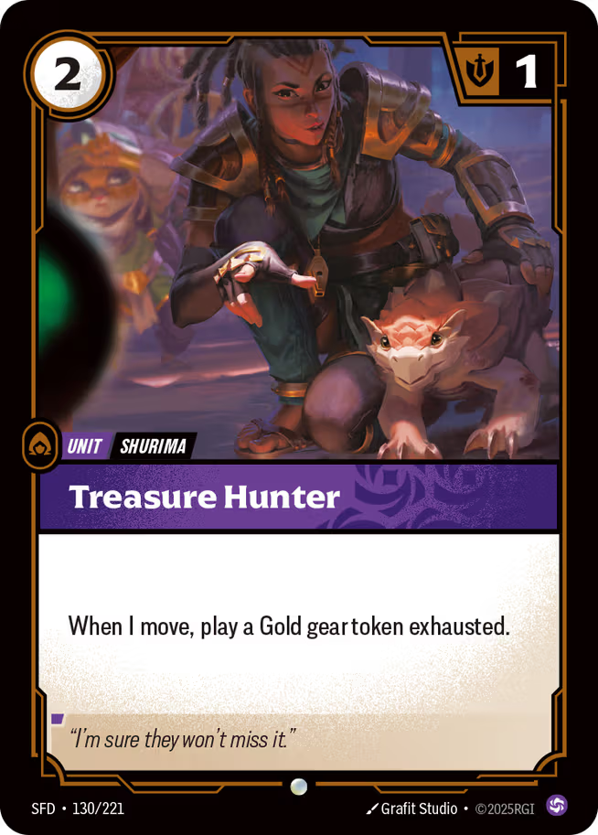 Riftbound: League of Legends TCG Spiritforged 130/221 Treasure Hunter ...