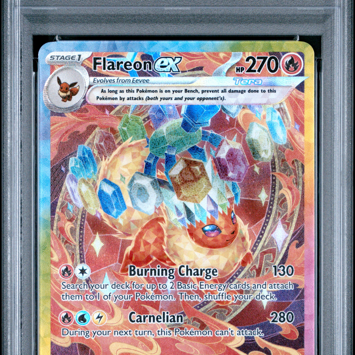 2025 POKEMON PRE EN-PRISMATIC EVOLUTIONS #146 FLAREON ex SPECIAL ILLUS ...